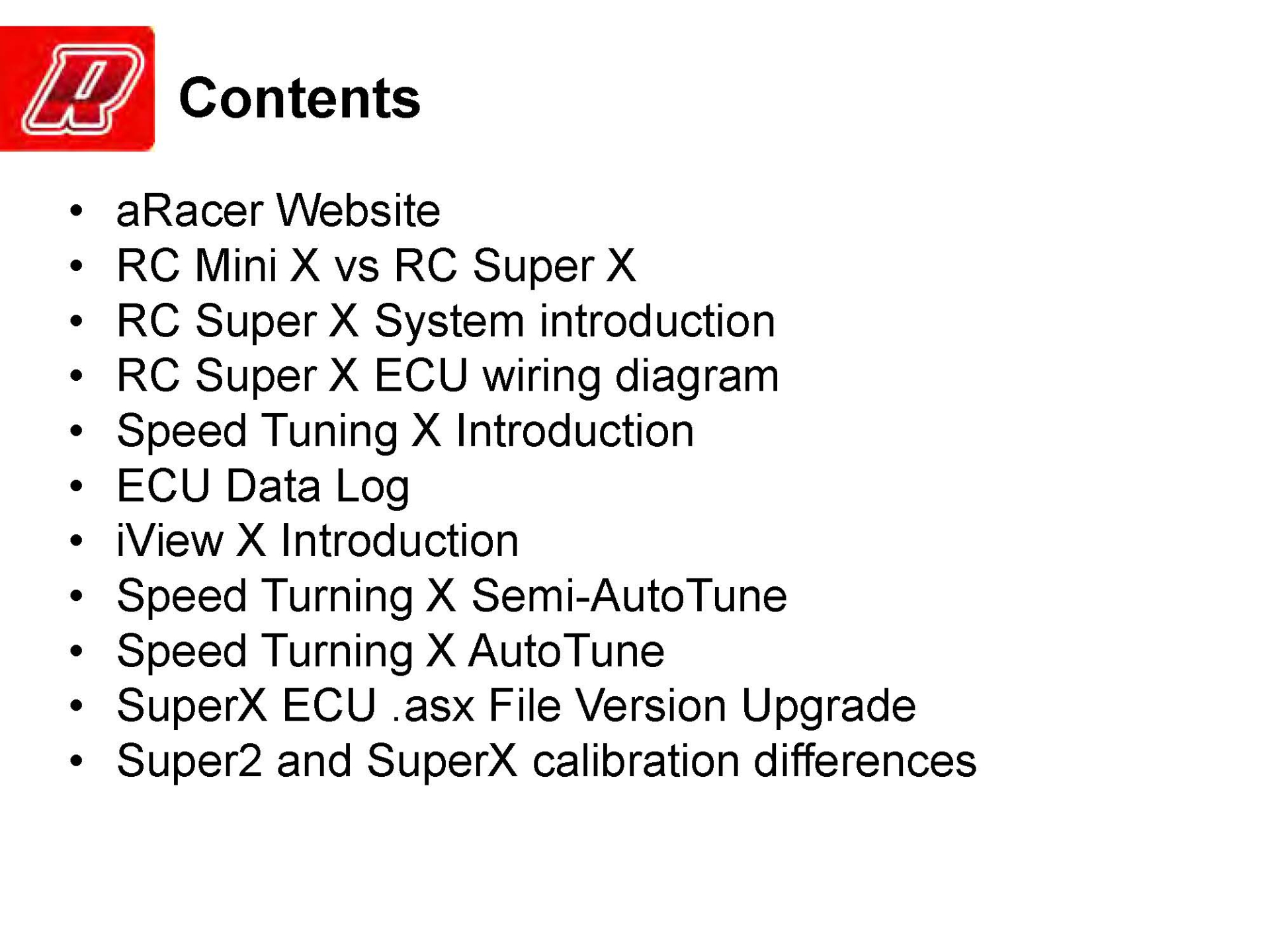 PRODUCTS | aRacer SpeedTek
